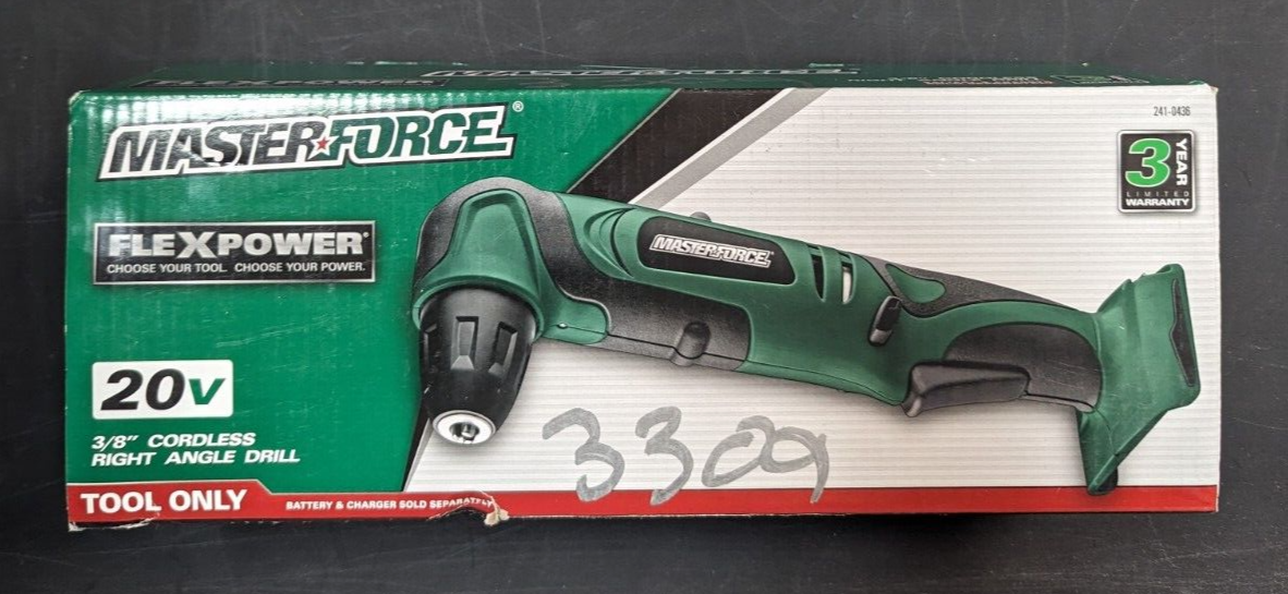 Masterforce Drill 241-0468 20v 1/2" Brushles Drill/driver W/ 2 Ah ...