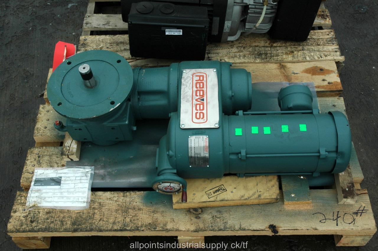 Reeves Master MotoDrive Gear Motor GearBox Adjustable Variable Speed ...
