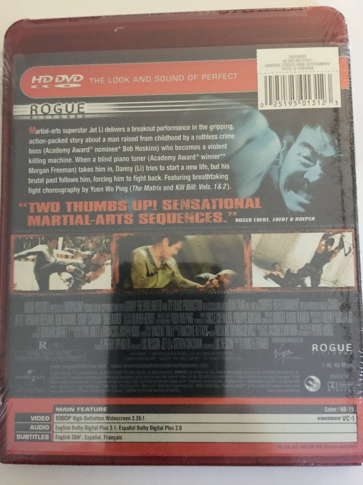 Unleashed (HD DVD, 2007 SPECIAL HD DVD PLAYER REQUIRED. NEW 25195013123 ...