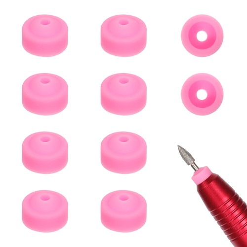 10 Pcs Manicure Nail Cap Dustproof Grinding Heads Cover Collector ...
