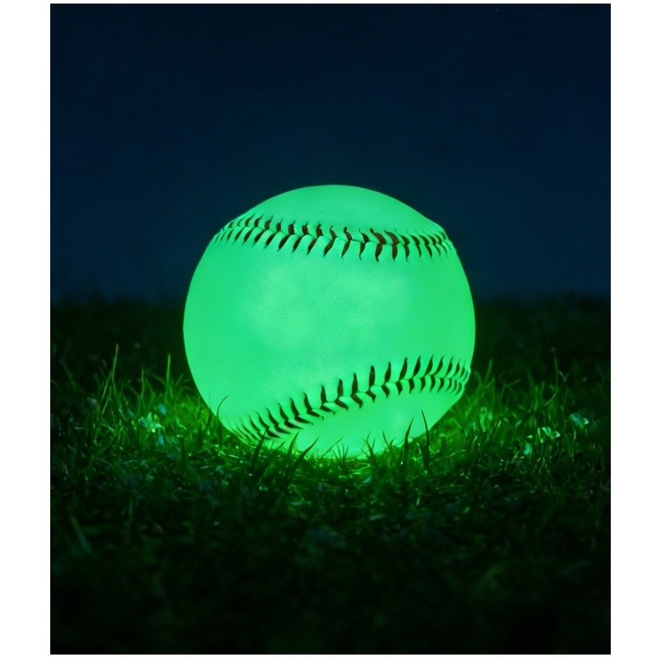 Textured Grip Light-up Baseball Night Baseball Fluorescent Coating PU ...