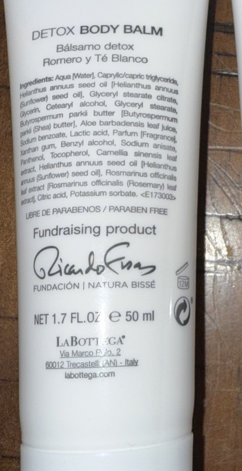 Lot of 2 Natura Bisse Rosemary & White Tea Detox Body Balm Lotion 1.7oz ...