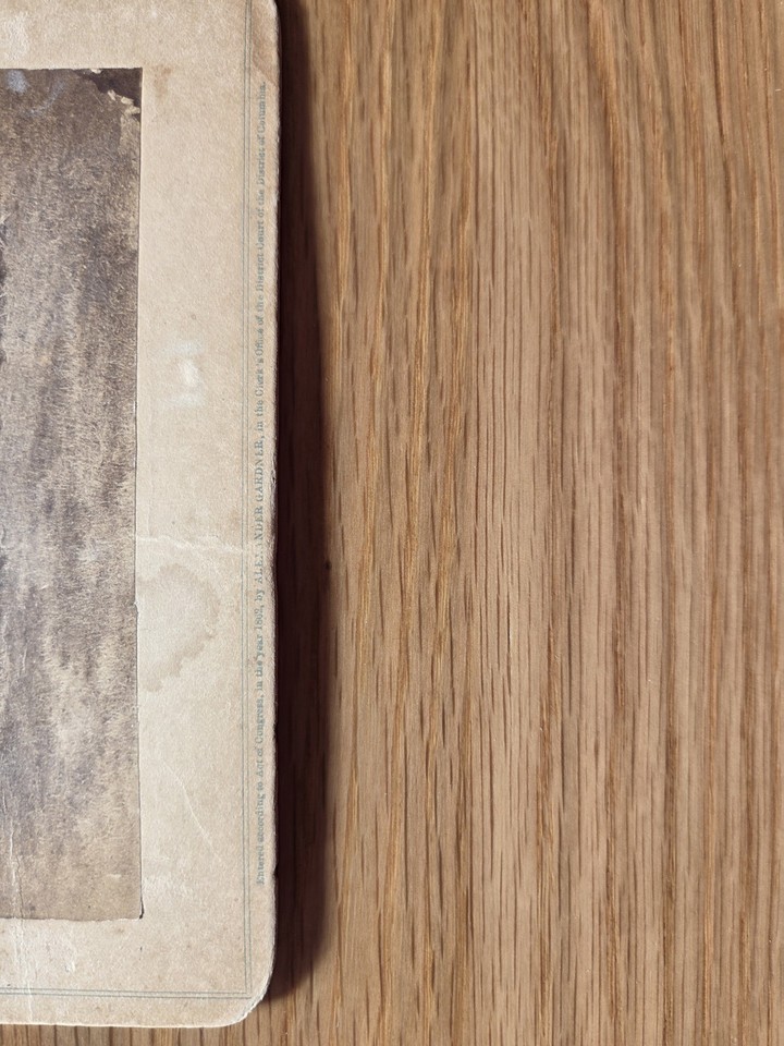 Rare Gardner Photo of Lincoln at Antietam Gallery Card October 1862 Civil War | eBay