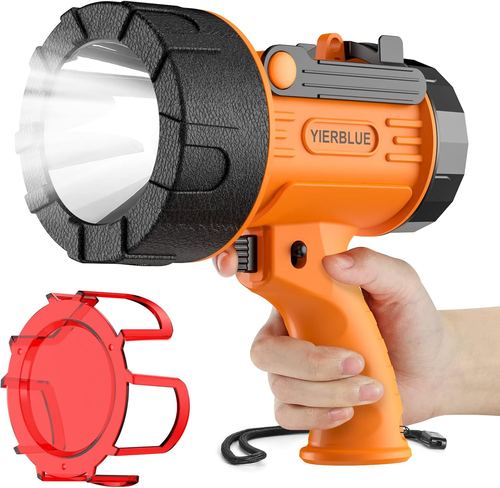 Rechargeable Spotligh with 1000,000 Lumen LED, Handheld Rechargeable ...