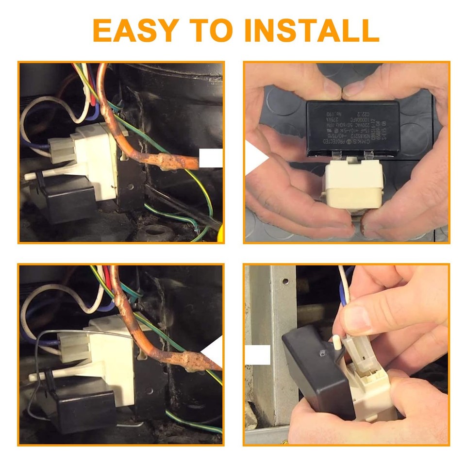 Kenmore Frigidaire Refrigerator Compressor Relay Start and Overload and ...