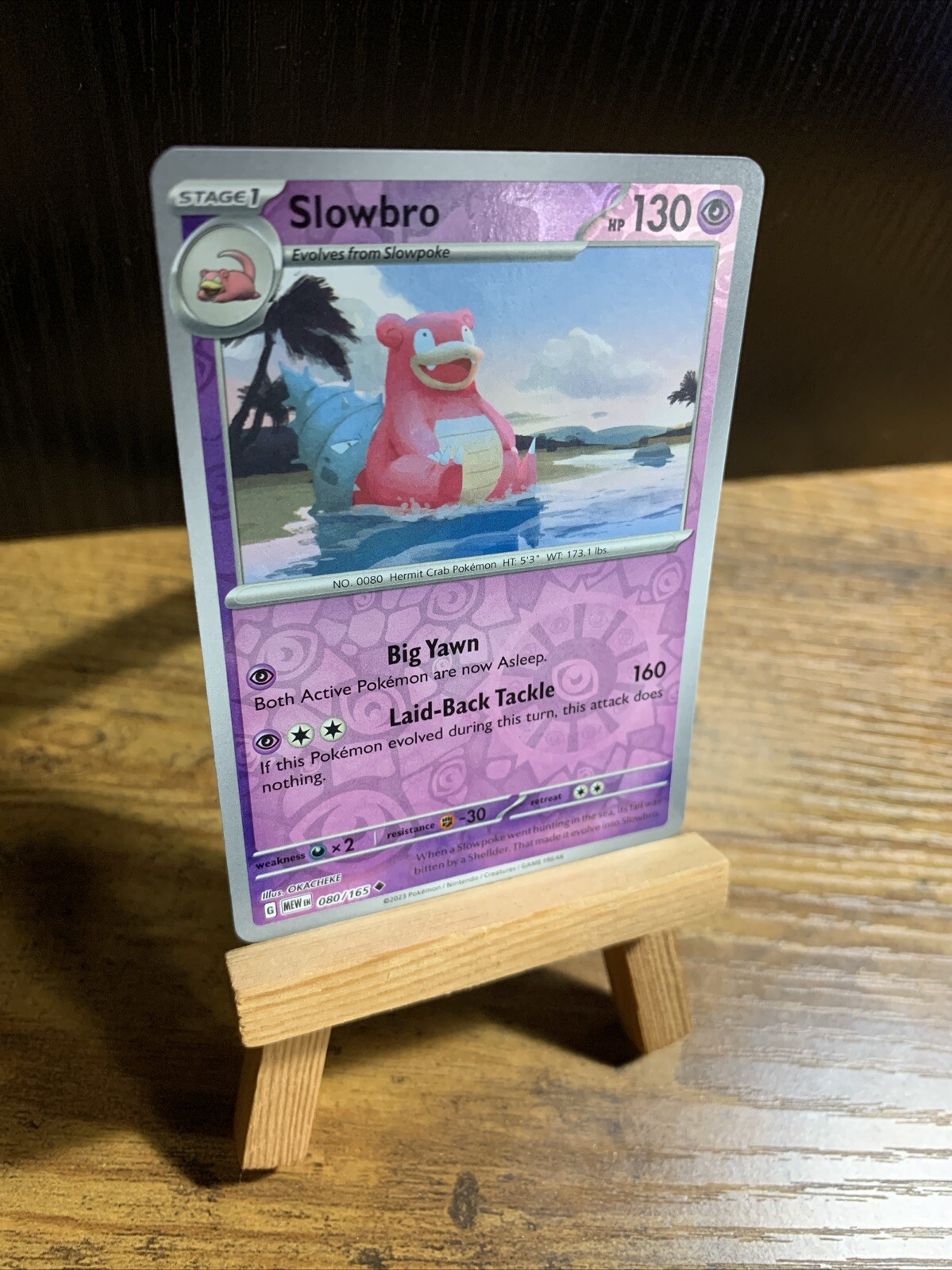 POKÉMON TCG SLOWBRO 080/165 POKEMON 151 REVERSE HOLO RARE ENGLISH | eBay