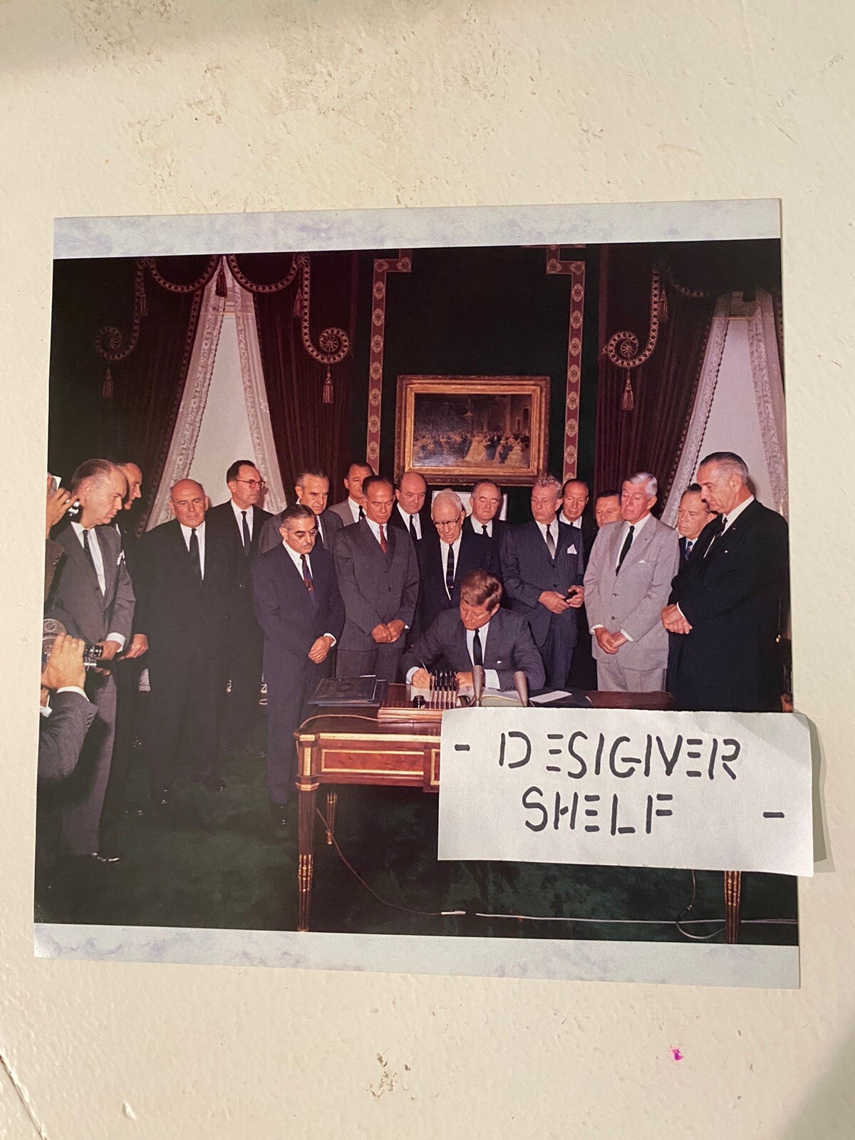 John F Kennedy Cuban Missile Crisis 1962 Document Signing Photograph | eBay
