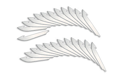 Outdoor Edge 3.5" Razorsafe Replacement Sharp-Point Knife Blades, 24 ...