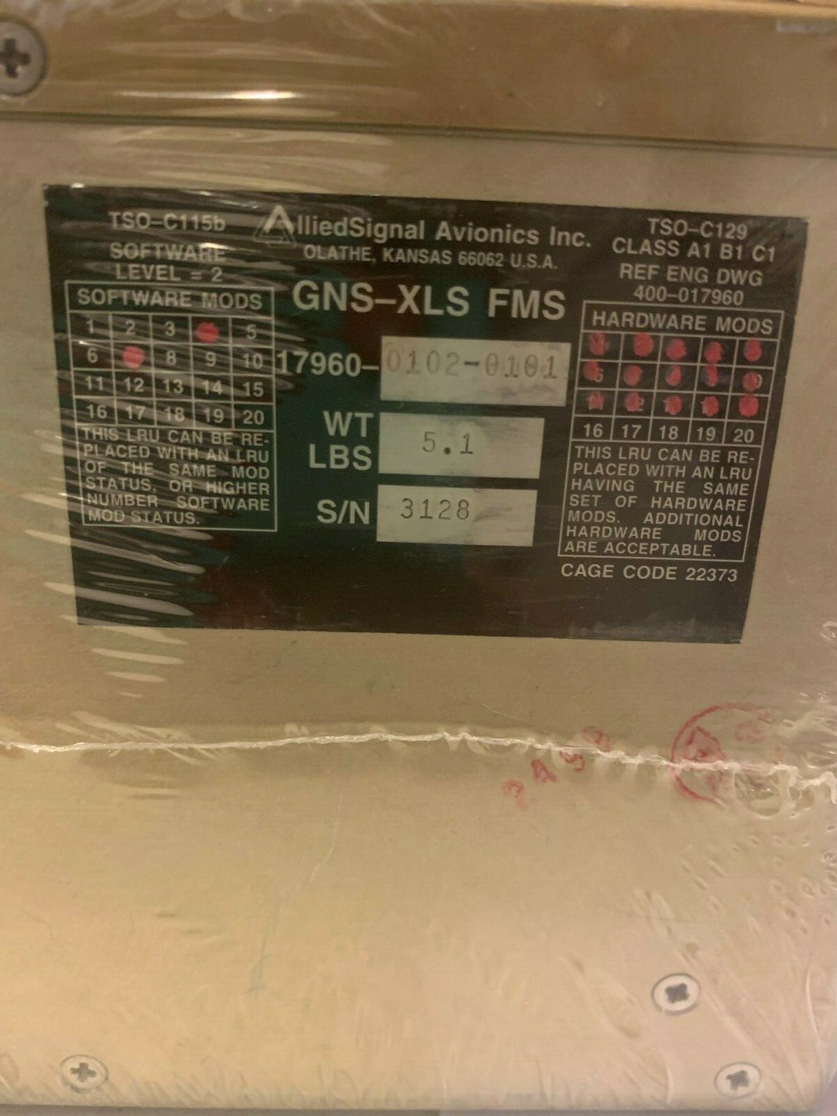 GNS-XLS 17960-0102-0101 FMS SV 10/01/2019 | eBay