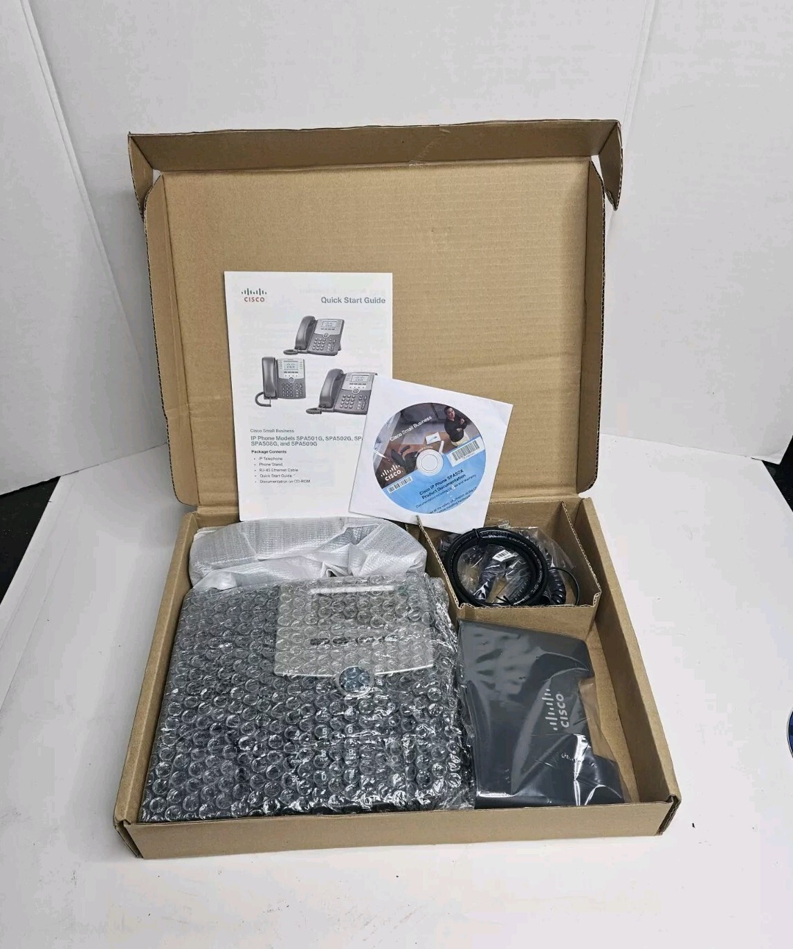 Cisco SPA504G 4-Line IP Phone w/ Display, PoE / PC Port Business Phone ...