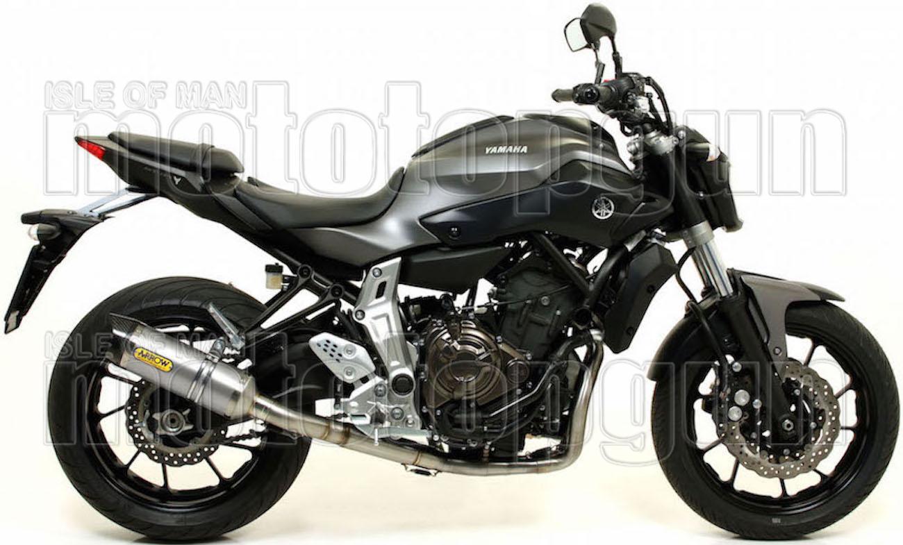 ARROW FULL SYSTEM EXHAUST CI LOW THUNDER ALUMINIUM C YAMAHA MT07 MT-07 ...