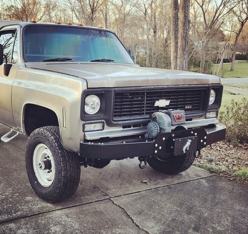 EV 'GOAT' Winch bumper 73-87 Chevrolet GMC K5 Crewcab Chevy Blazer WARN ...