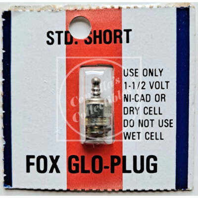 Vintage Fox Standard Short Glow Plug and Copper Washer #4101 | eBay