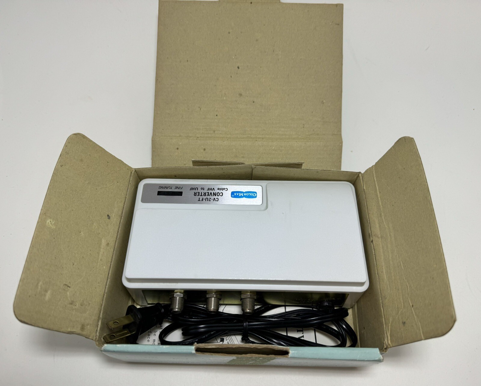 Color Max Converter CV 2U FT Cable VHF to UHF Colormax CATV Box TV ...