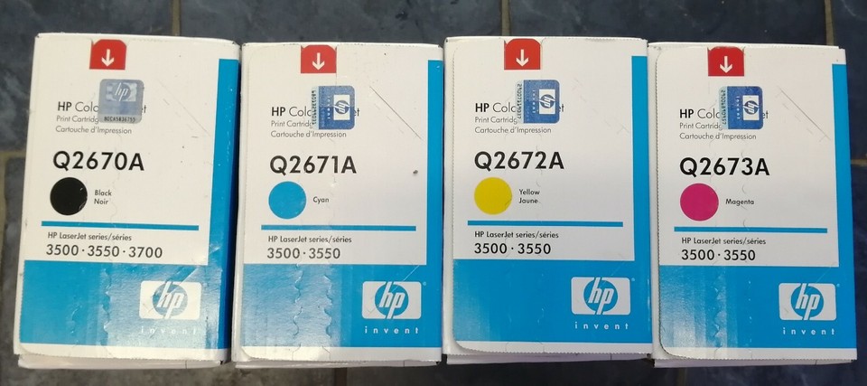 HP Toner Cartridges For Printer 3500 3500n 3550 3550n Q2670A Q2671A ...