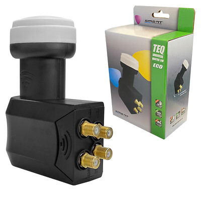 Smart TEQ Quatro LNB ECO für Multiswitch Digital SAT HD Satelliten UHD ...