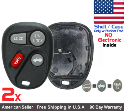 2x New Replacement Keyless Remote Key Fob For Buick Chevy Pontiac Shell ...