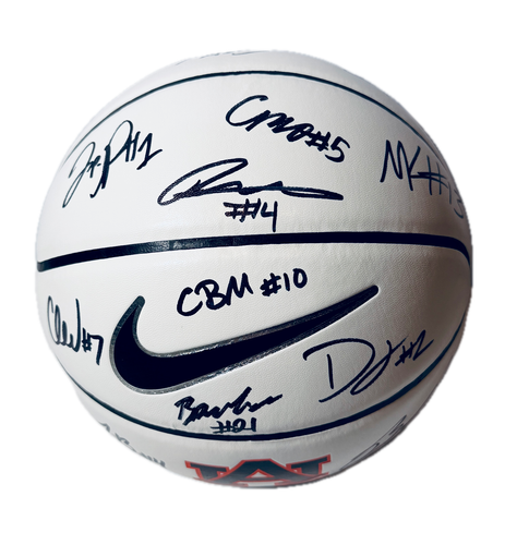 2024-2025 AUBURN TIGERS TEAM SIGNED AUTOGRAPH BASKETBALL COA BROOME ...
