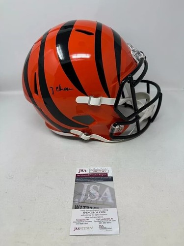 JAMARR CHASE SIGNED FULL SIZE HELMET NEW CINCINNATI BENGALS NEW JSA COA ...