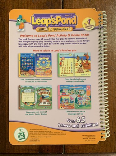 LeapFrog LeapPad Leap’s Pond Activity & Game Book BOOK ONLY | eBay
