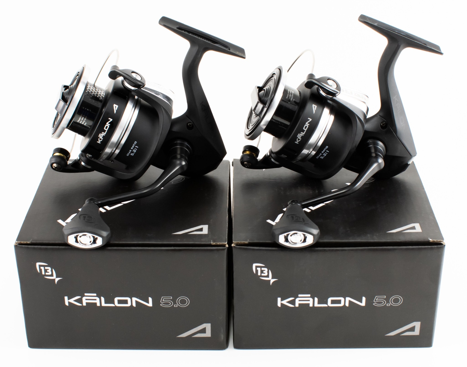 (LOT OF 2) 13 FISHING KALON A 5.0 KLA-5.2-5.0 5.2:1 GEAR RATIO SPINNING ...