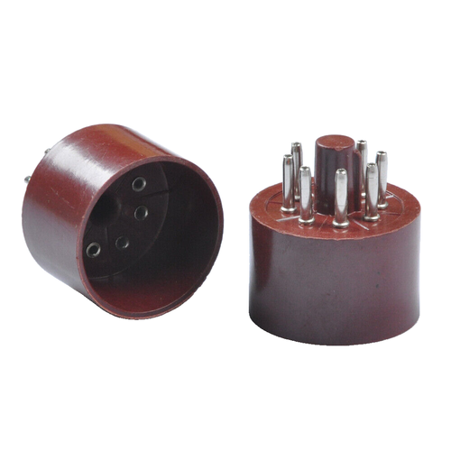 2pcs Red 8pin Tube Base K8A For KT88 6SN7 EL34 6L6 6550 Valve Amp Part ...