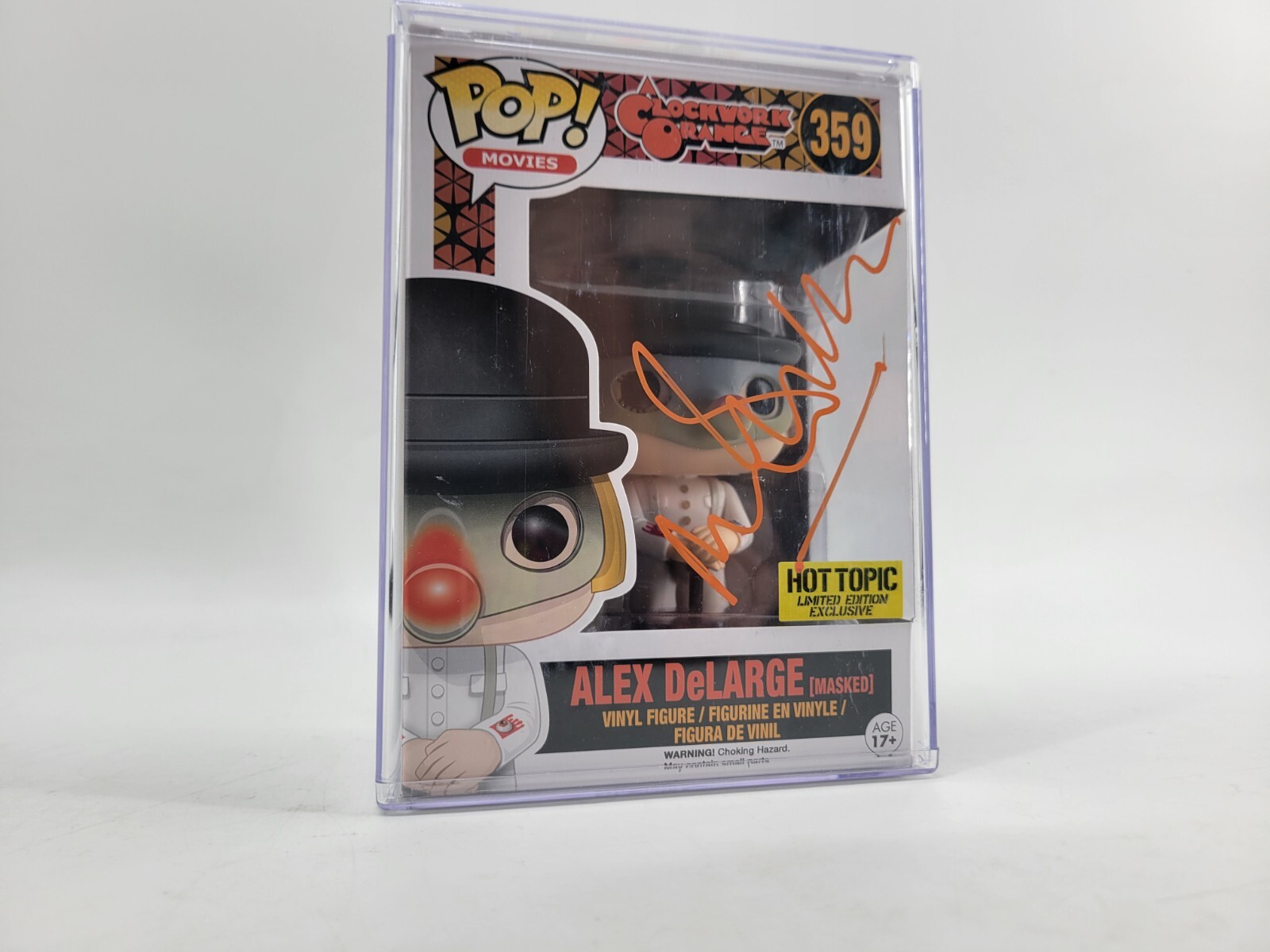 Malcolm McDowell Signed Alex DeLarge Clockwork Orange Funko Pop! #359 ...