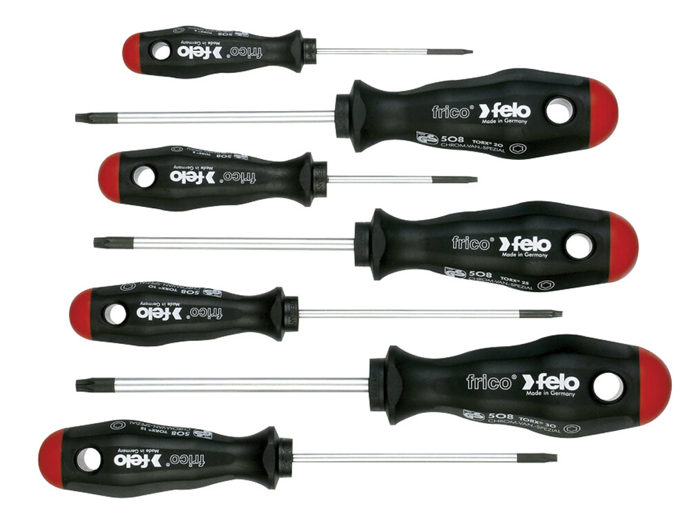 Torx/Star Tip Screwdriver Set 7pcs T6 T8 T9 T10 T15 T20 T25 Bondhus ...