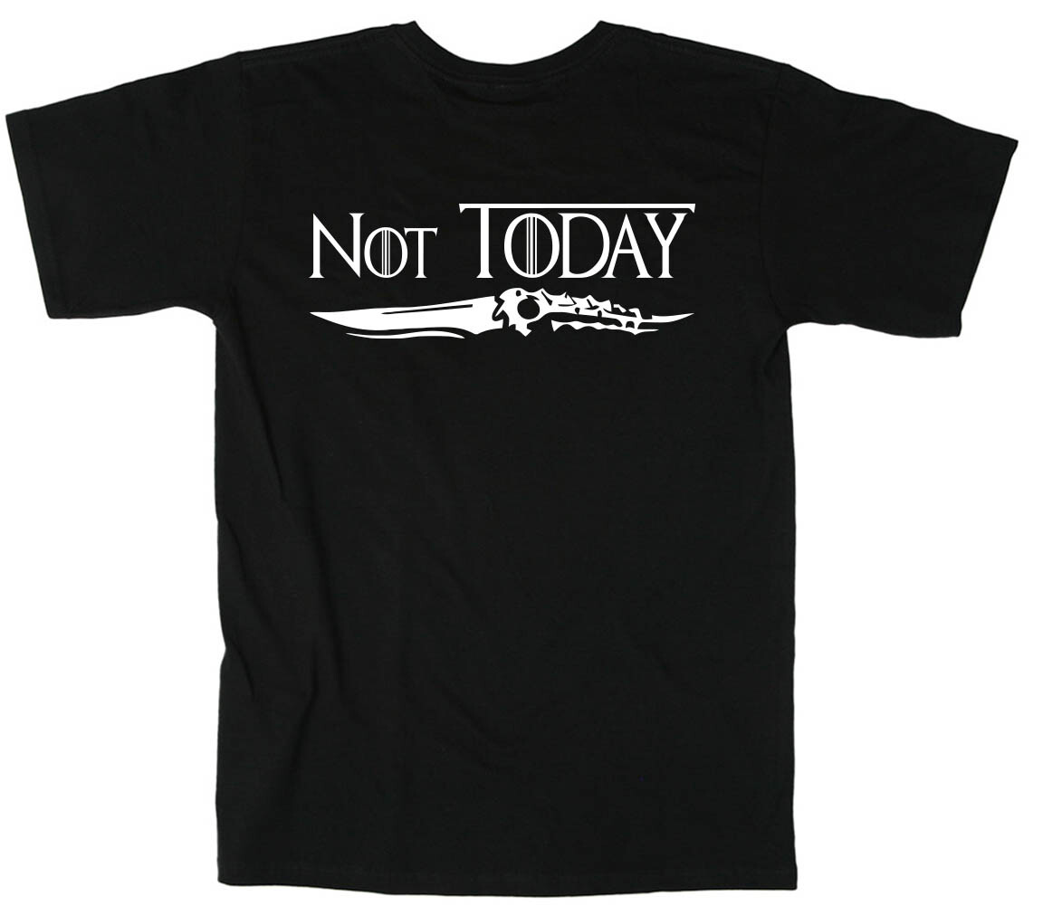 Arya Stark Game of Thrones "NOT TODAY" GOT T-Shirt | eBay