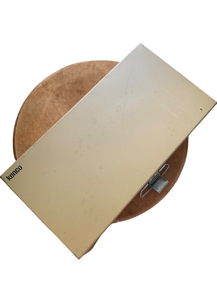 H8 KENCO GOLD METAL 35MM SLIDE PHOTO STORAGE BOX TRAY CARRYING CASE 150 ...