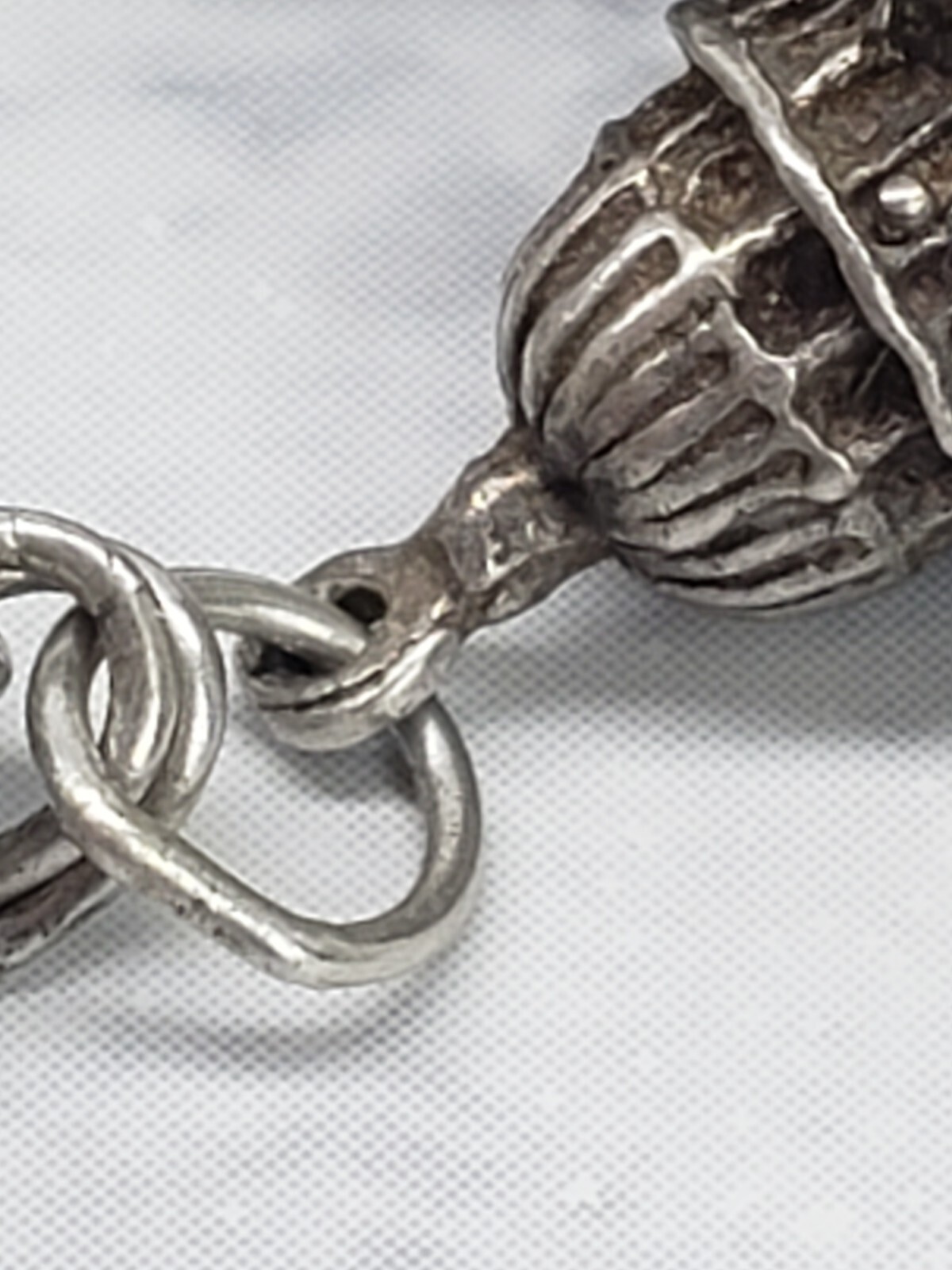 Charm Bracelet Sterling Silver Gemstone Charms Diamond Topaz 800 ...