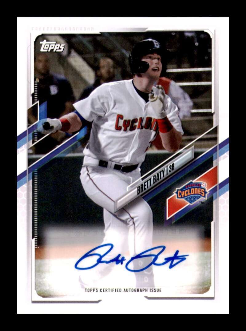 2021 Topps Pro Debut Auto Brett Baty #PD-13 New York Mets Rookie RC ...