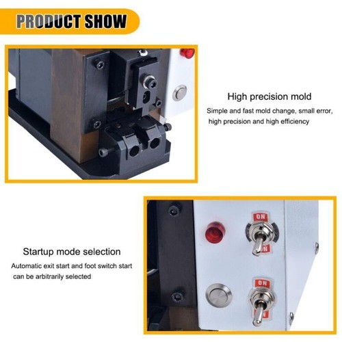 90W Semi-automatic RJ45 Wire Crimping Machine RJ11/RJ12 Cable Crimper ...