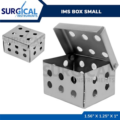 IMS Box Stainless Steel Small 1.56 X 1.25 X 1" Dental Instruments ...