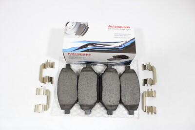Asianautos Full Ceramic Front Brake Pads With Hardware For Chevrolet ...