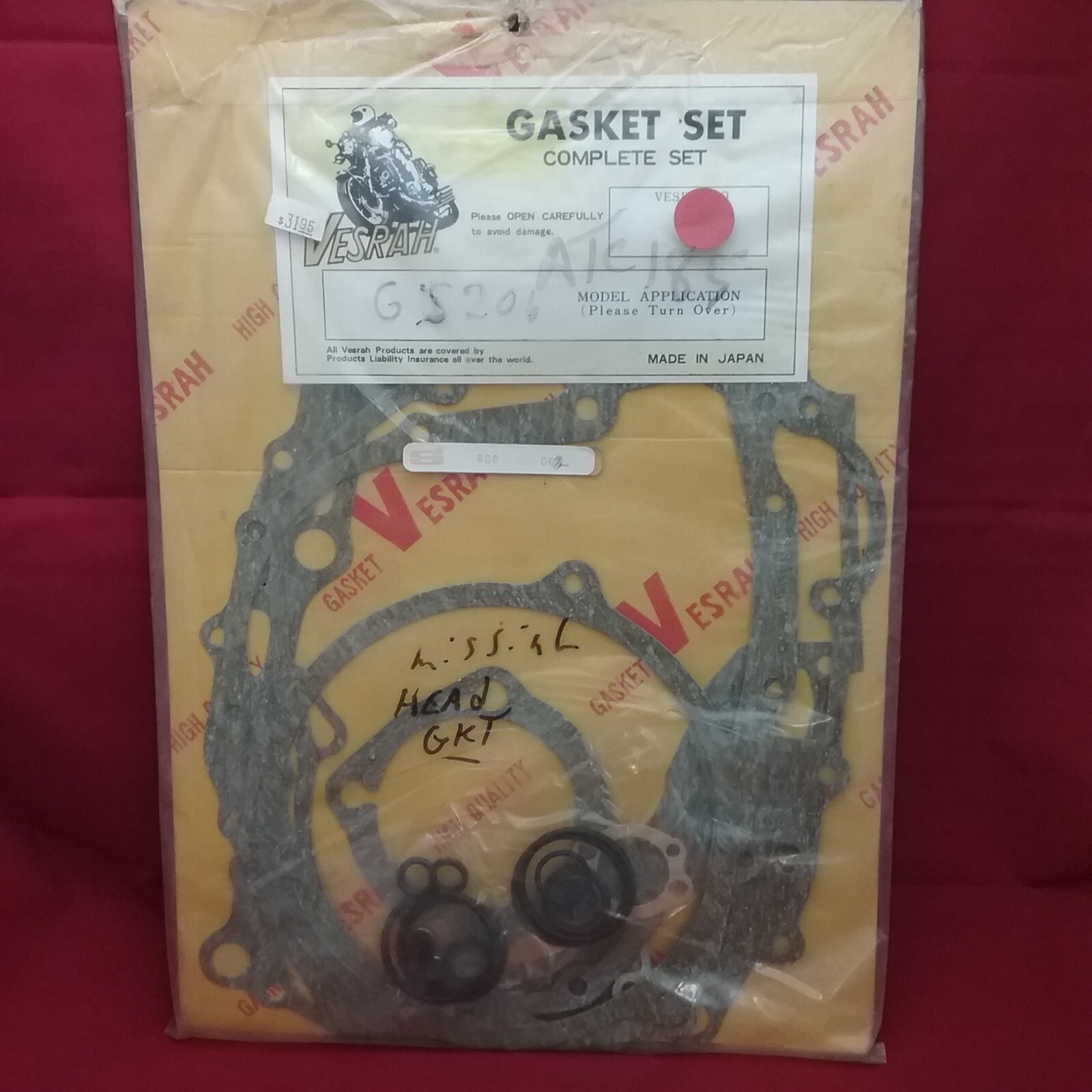 Vesrah - VG-181 - Complete Gasket Kit for sale online | eBay
