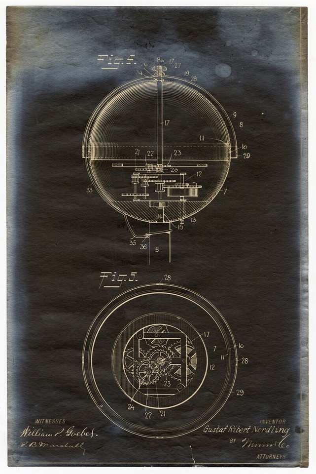 Historic 1913 Globe Clock Blueprints (2) | eBay