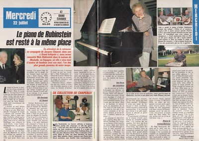 Coupure de presse Clipping 1987 Nela & Arthur Rubinstein (2 pages) | eBay