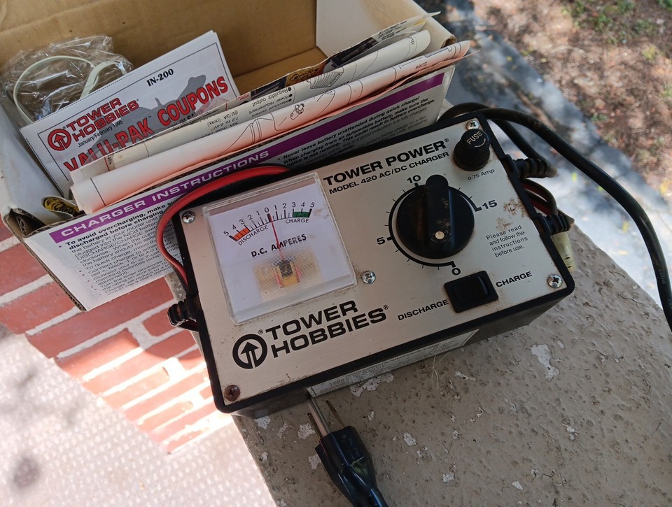 TOWER HOBBIES TOWER POWER MODEL 420 AC/DC CHARGER WITH BOX WORKS | eBay