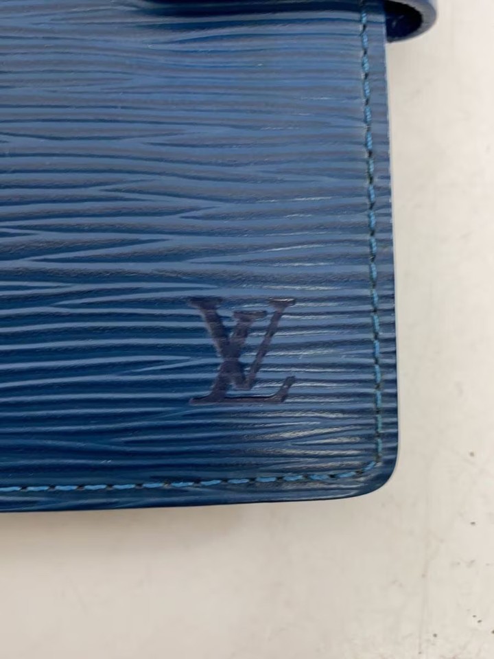 LOUIS VUITTON Agenda MM Epi PVC BLU Women's | eBay
