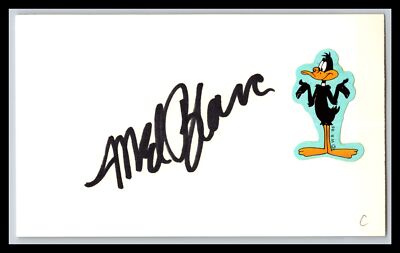 Mel Blanc - Cartoonist - 3x5 Card - Signed / Autograph (c) | eBay