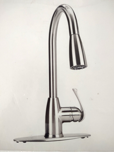 Project Source Tucker Stainless Steel Single Handle Pull-down Kitchen ...