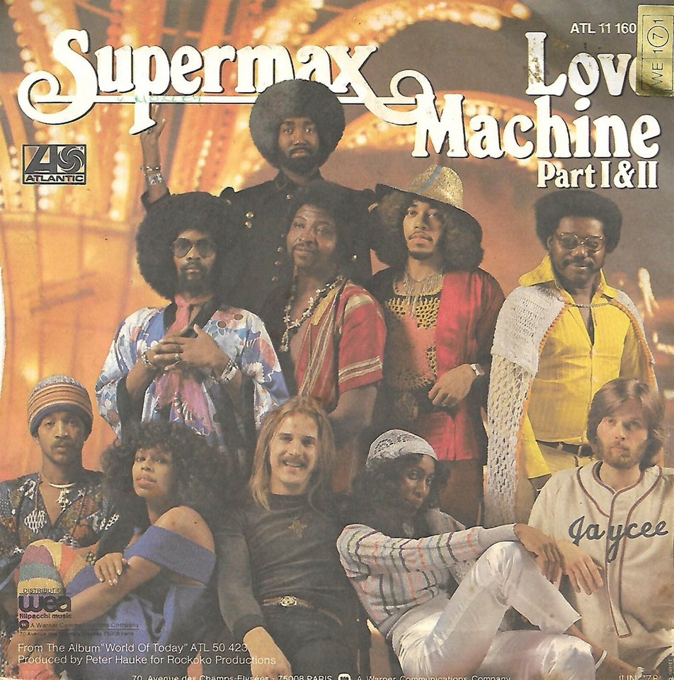 Supermax, RECORD SLEEVE ONLY, Love Machine Part I & II, 45 VG+ 1978 Atlantic | eBay