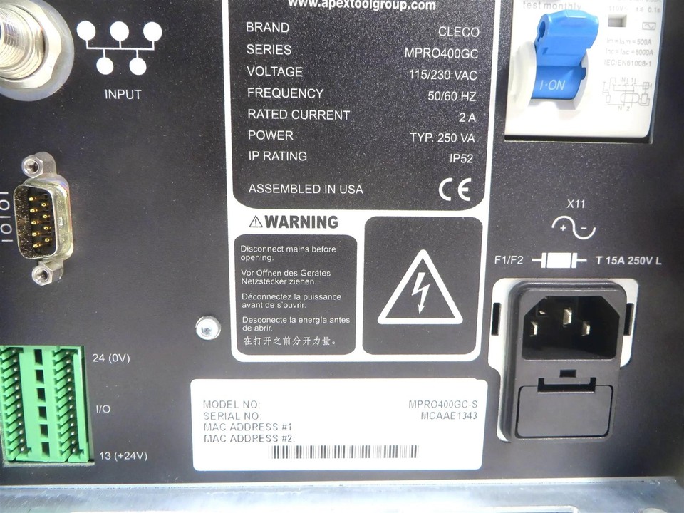 Cleco MPRO400GC Series Torque Controller MPRO400GC-S / Unit Only | eBay