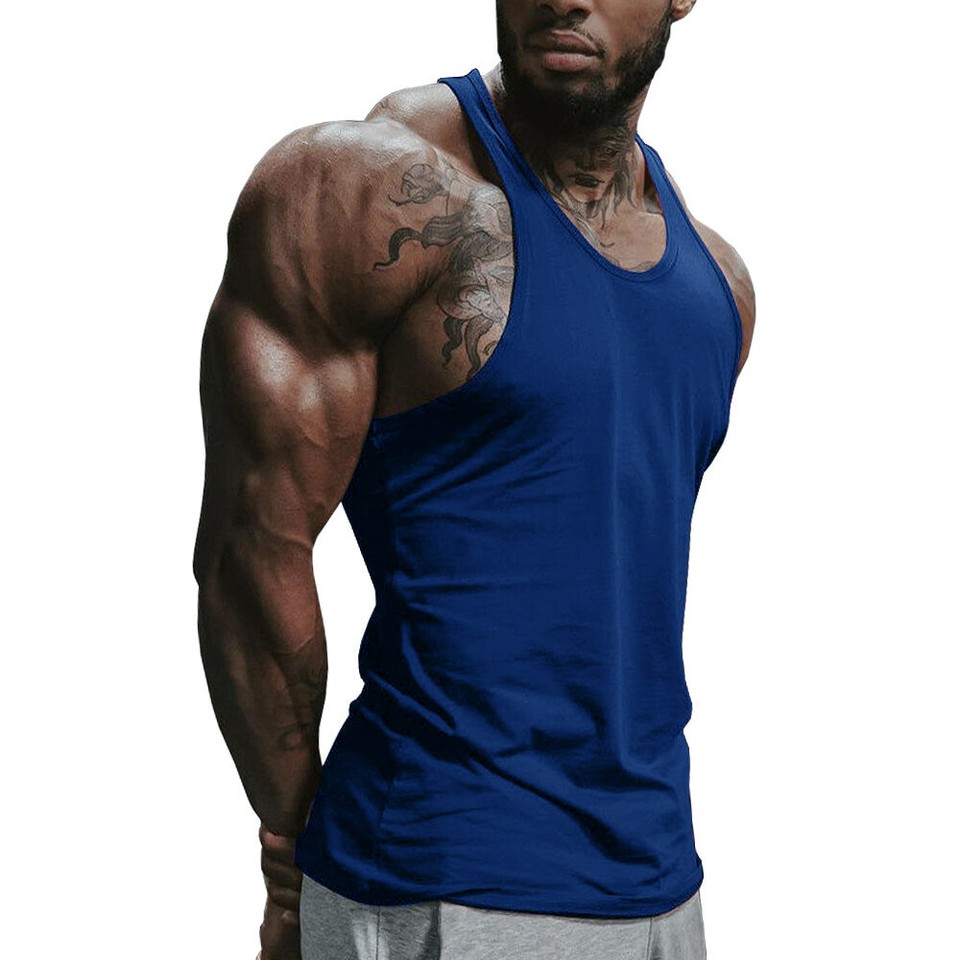 Armedes Mens Cool Gym Muscle Sleeveless Shirt Bodybuilding Tank Top ...