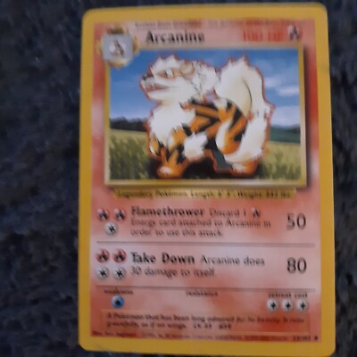 Arcanine Base Set 23/102 Pokemon Card | eBay