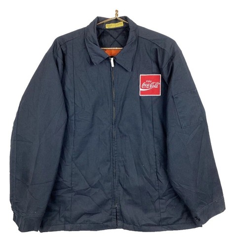 🚨🔥Vintage Coca-Cola Coke Delivery Work Jacket Lrg Blue Union 90s ...