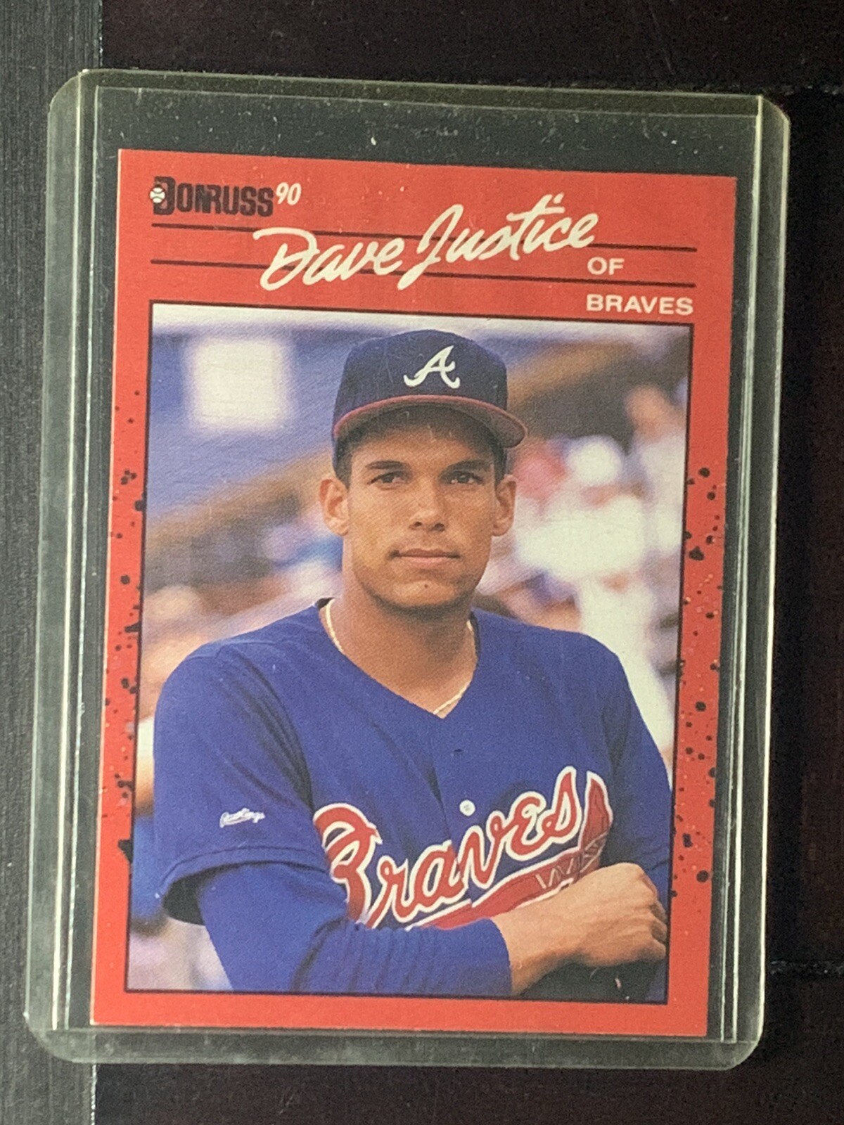 DAVID JUSTICE 1990 Donruss #704 RC Rookie Card Atlanta Braves RC NM-MT ...