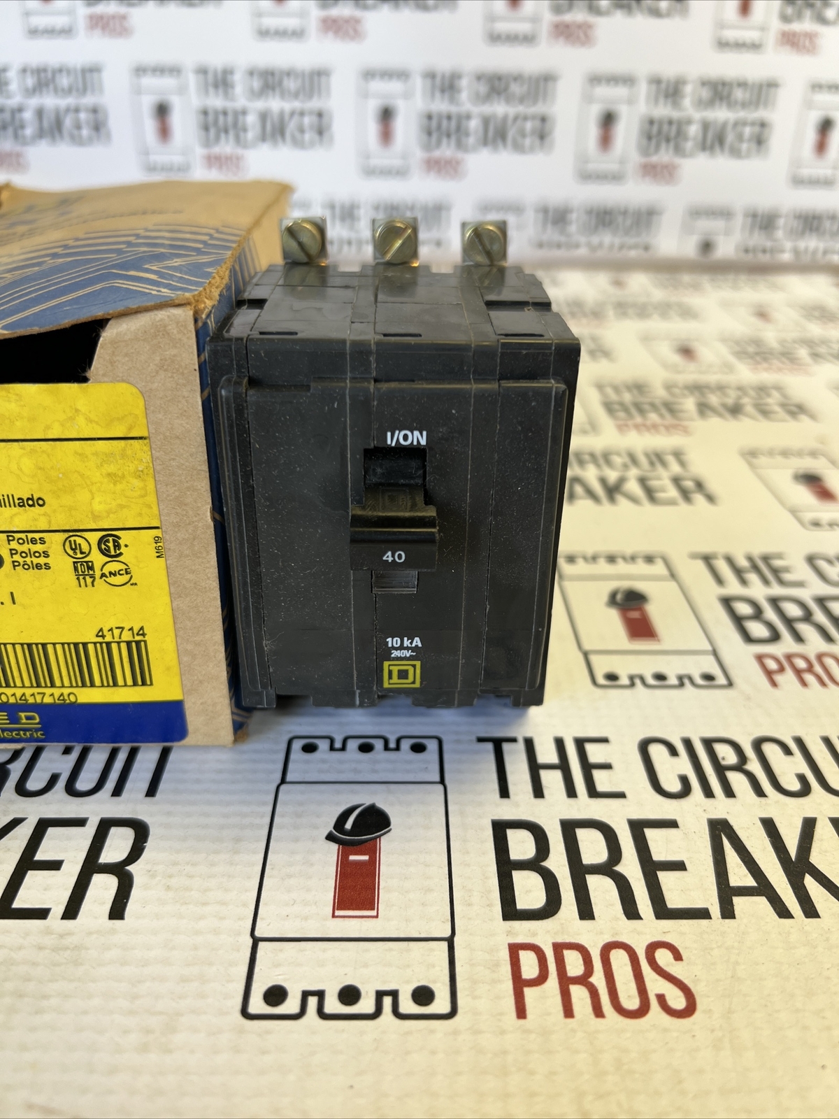 SQUARE D QOB340 BOLT-IN 3-P 40A 240V CIRCUIT BREAKER 'SAMEDAY SHIP' | eBay
