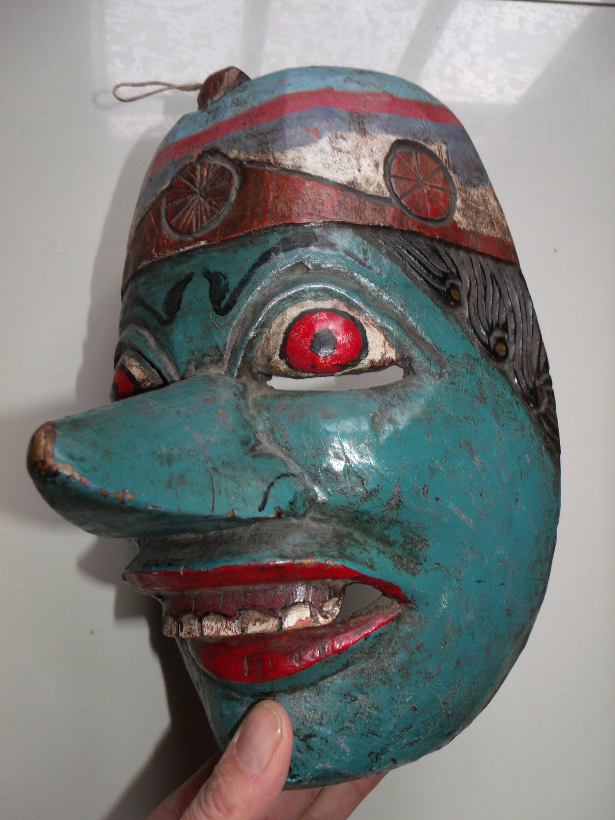 Rare Antique Large Topeng, wayang festival mask ramayana vishnu no ...